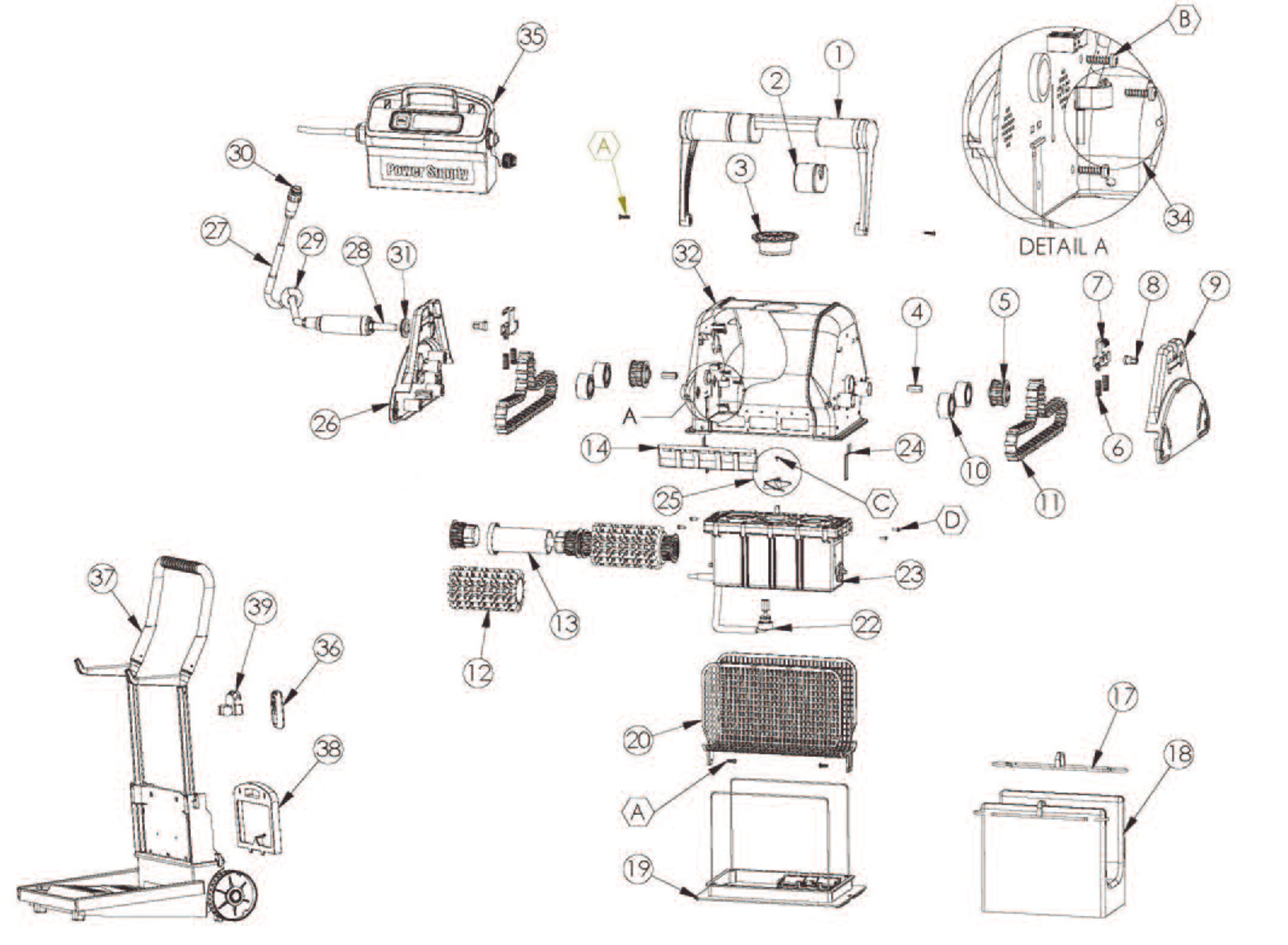 Ricambi per robot piscina DOLPHIN DYNAMIC PLUS by Maytronics - Piscine ...